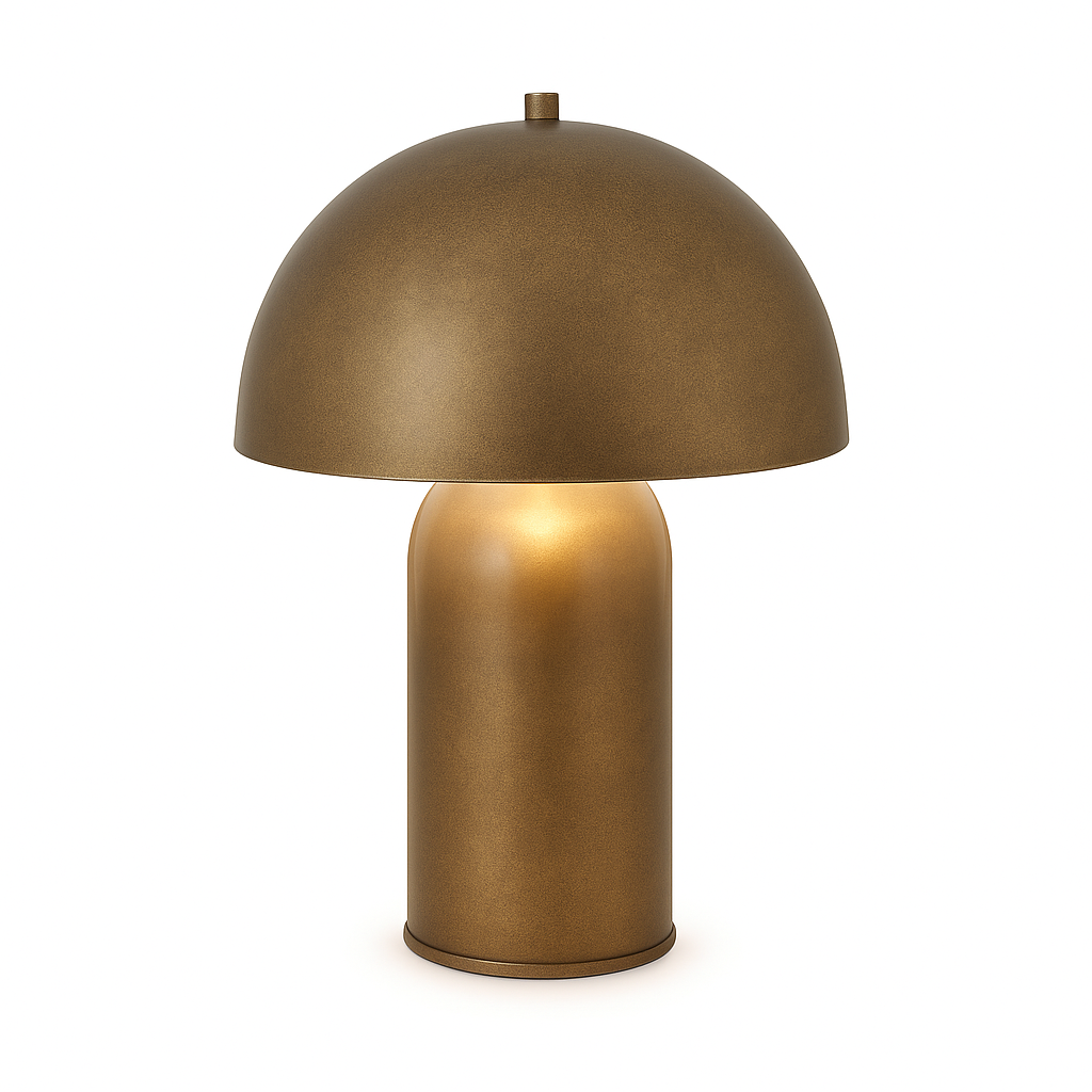 Lámpara de Mesa 2 luces Moderna Rossi Pequeña Bronce – Fokuss